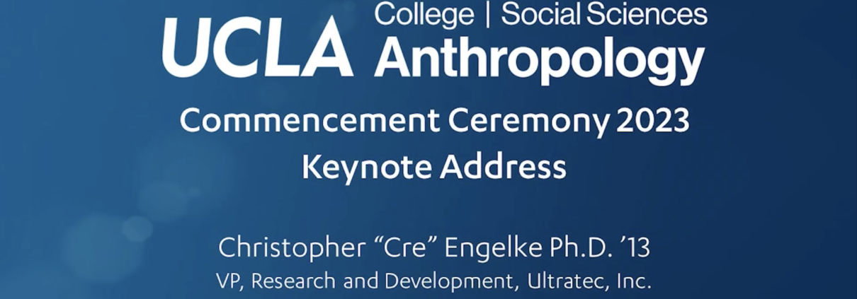 2023 Anthropology Commencement Keynote Speaker Christopher “Cre ...