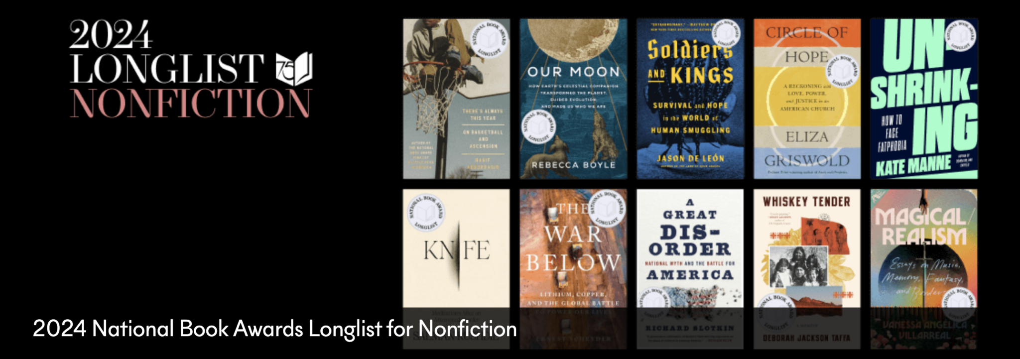 2024 National Book Awards Finalist for Nonfiction