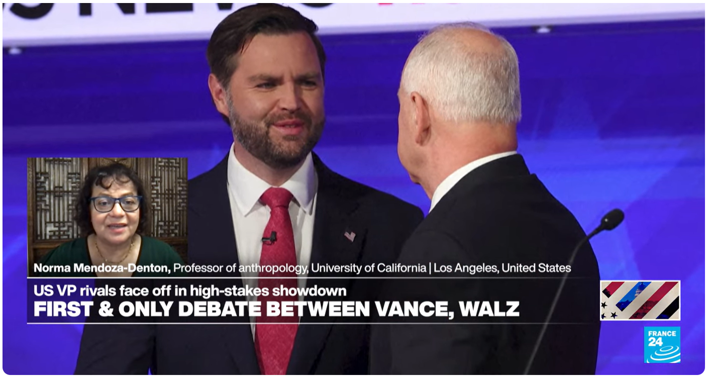 Dr. Norma Mendoza-Denton joins FRANCE 24’s Genie Godula for a play-by ...